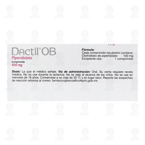 Farmacias Del Ahorro Dactil Ob 100 Mg Oral 30 Grageas 50 Off