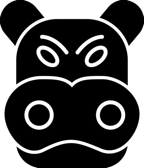 Hippo Vector Icon 20361598 Vector Art At Vecteezy