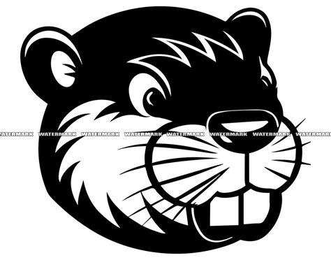 Beaver Face Svg 1 Beaver Face Cut File Beaver Face Dxf Beaver Face