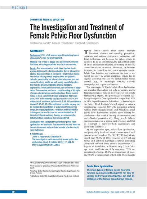 Pelvic Floor Dysfunction Constipation Icd 10