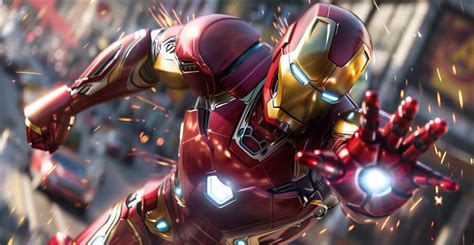 Download Free Iron Man Action Pose Wallpaper