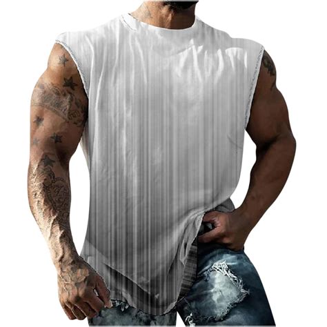 Txeol Muscle Tank Tops For Men Mens Workout Tank Tops Graphic Tees Shirts For Men Summer