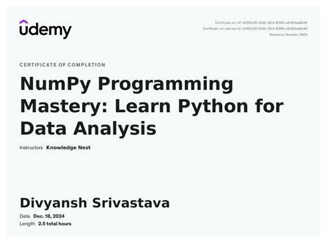 Excited To Share That Ive Completed Learning Numpy For Data Analysis
