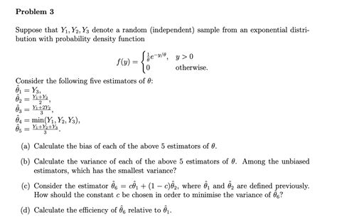 solved suppose that y1 y2 y3 denote a random independent