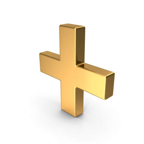 Gold Plus Symbol 3d Incl Sign And Plus Envato
