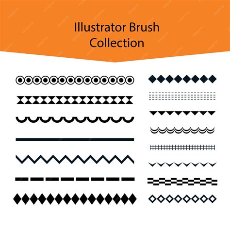 Premium Vector Illustrator Brush Collection