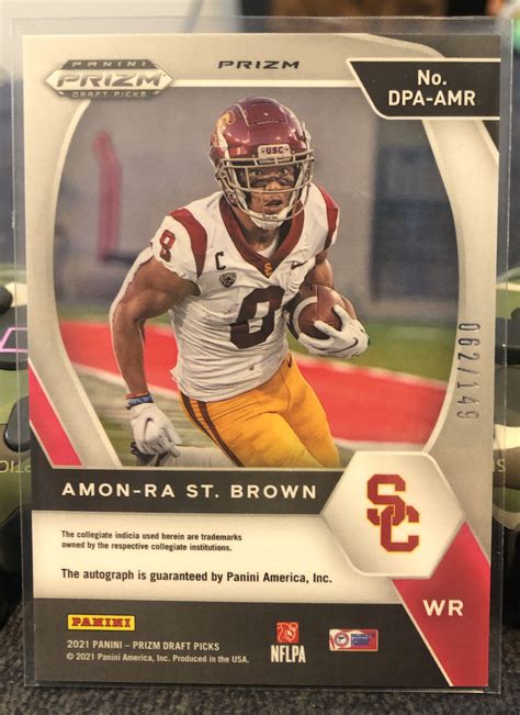 2021 Panini Prizm Draft Picks Draft Picks Autographs Blue Prizm Dpa