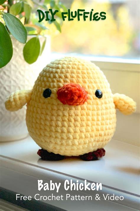 Free Cute Chick Crochet Pattern Easter Amigurumi ひよこ かぎ針編み かぎ針