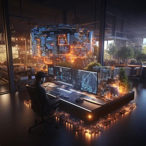 Ai Company Software Development Design Premium Ai Generated Image