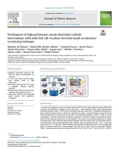 Pdf Development Of High Performance Anode Electrolyte Cathode Micro