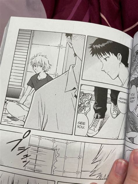 Neon Genesis Evangelion Kaworu And Shinji Manga Panel