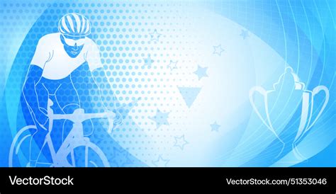 Cycling Themed Background Royalty Free Vector Image