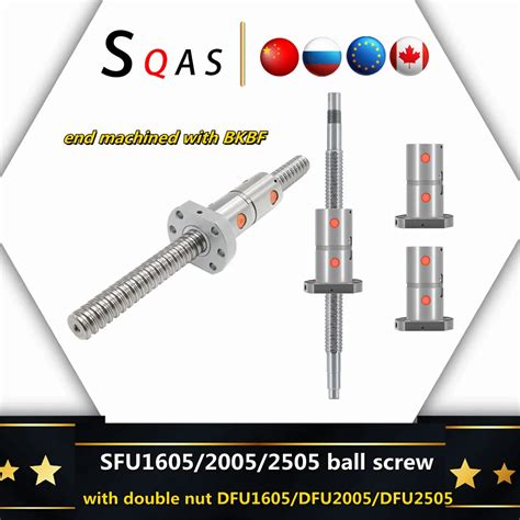 Ball Screw Dfu2005 Dfu1605 Linear Guides Ball Screw 1pcs