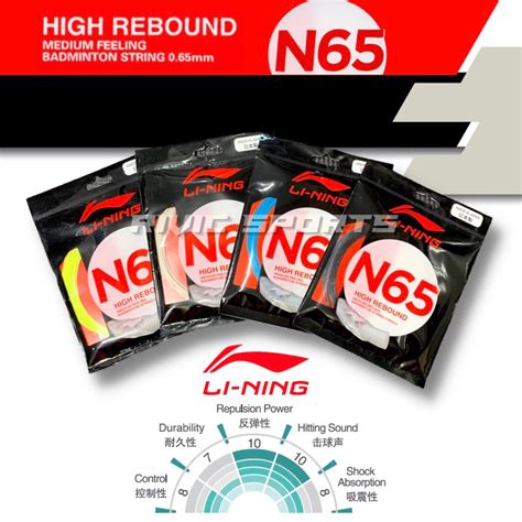 Badminton String Lining N65 N 65 Original Made In Japan Li Ning