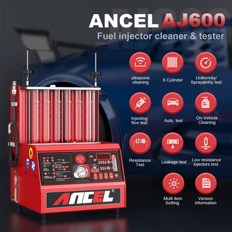 Ancel Aj600 Ancel Aj600 Automotive Fuel Injector Cleaner And Tester
