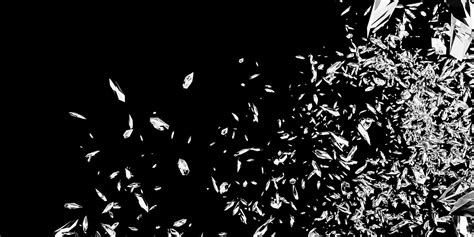 Broken Glass Shattered Glass Dust Particles Explosion Fragments