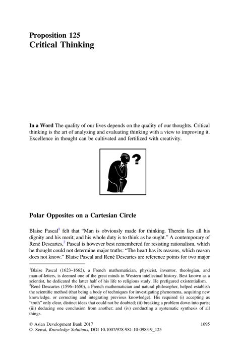 Pdf Critical Thinking