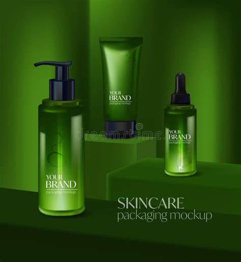 Skin Care Product Mockup Stock Vector Illustration Of Packaging