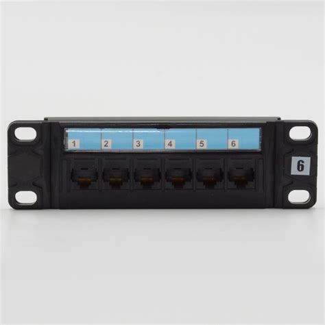 Networking High Density 6 Port Unshielded Rack Mounted Patch Panel