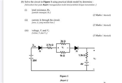 Solved B Solve The Circuit In Figure Using Practical Chegg