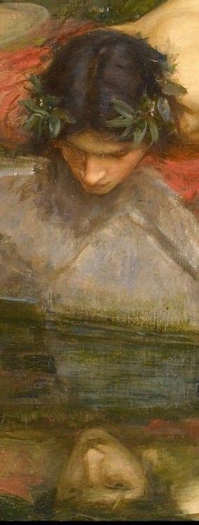 Detail From Echo And Narcissus John William Waterhouse John William
