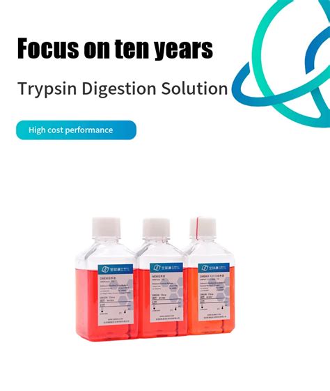 Trypsin Enzyme Digestion Solution Trypsin Bovine With Phenol Red 025