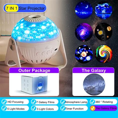 32 인 1 led 스타 프로젝터 야간 조명 천문관 프로젝션 갤럭시 별이 빛나는 하늘 프로젝터 키즈 램프 usb 충전식 룸 장식