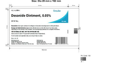Desonide Package Insert Prescribing Information