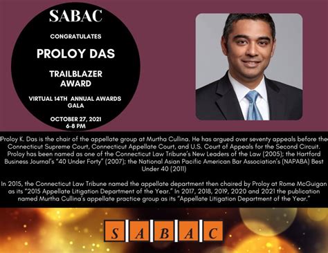 Andy Corea On Linkedin Murtha Cullina Is So Proud That Proloy K Das