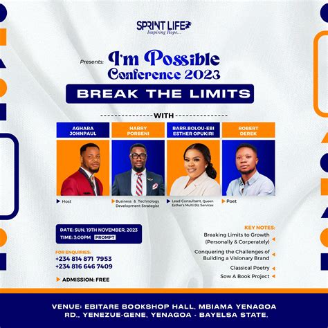 E Flyer Design For Im Possible Conference Flyer Design Inspiration