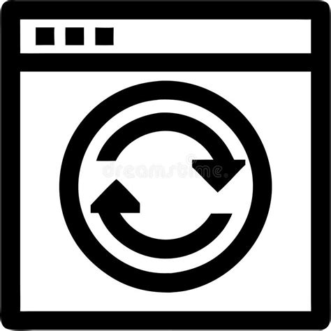 Web Browser Refresh Vector Graphic For User Interface Designs Stock