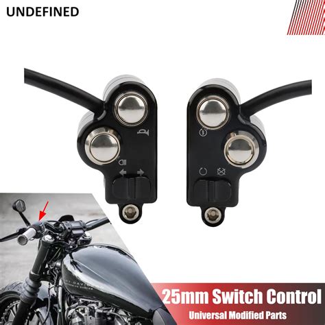 1 25mm Handlebar Switch Motorcycle Kill Switch Start Control For