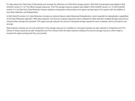 Data Reduction Dell Unity Vmware Vsphere Best Practices Dell Technologies Info Hub