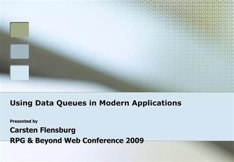using data queues in modern applications ppt programming languages