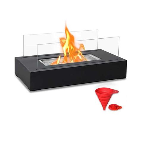 Tabletop Fire Pit Portable Rectangle Table Top Firepit