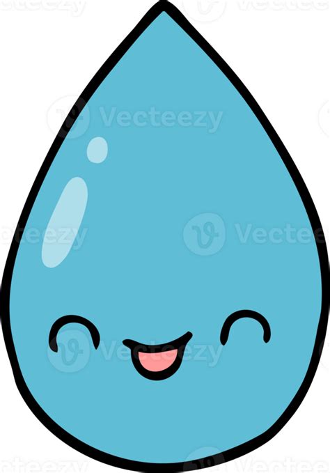 Cartoon Cute Raindrop 45188494 Png