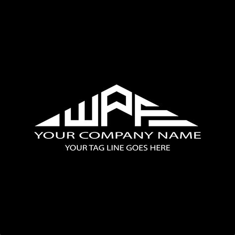 wpf letter logo creative design with vector graphic 8654917 vector art