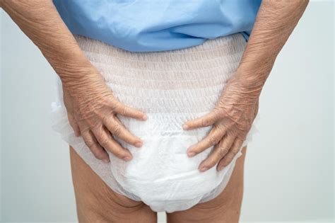 Premium Photo Asian Elderly Woman Wearing Diaper For Loss Of Bladder