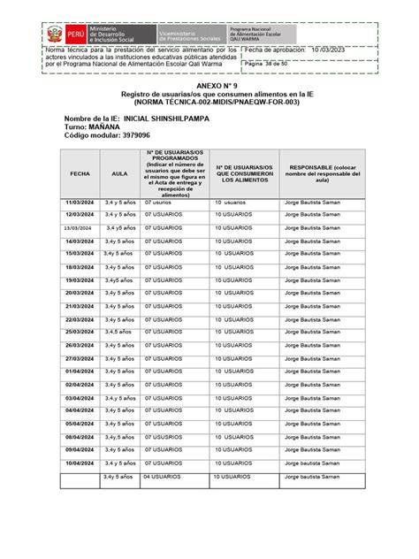 Formatodecontroldeconsumo Shin Pdf