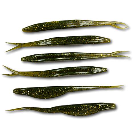Barracuda Baits 6 Split Tail Jerk Fluke Trophy Bass Soft Plastic