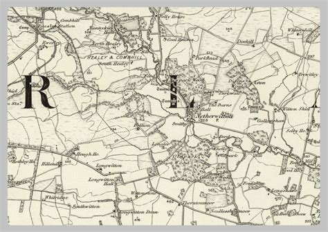 1890 Collection Rothbury Alnwick Ordnance Survey Map I Love Maps
