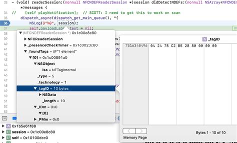 Display Of UID And TagType Issue Hansemannn IOS NFC Example GitHub