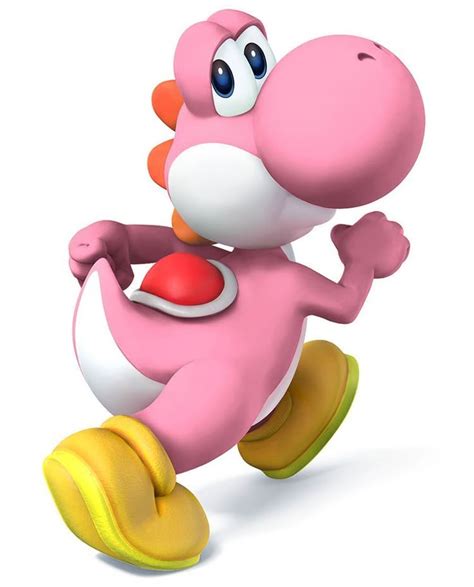Toad Rosa Yoshi Smash Bros Super Mario Art