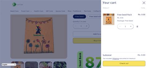 Food Care Free Sample Get A Free Seed Sample For Organic Farming