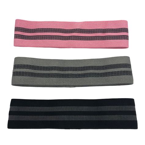 Polyester Cotton Non Slip Fabric Latex Free Soft Booty Bands Hip Circle