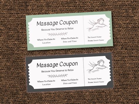 Editable Massage T Certificate Template Printable Massage T