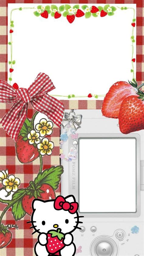 Hello Kitty Strawberry 🍓 Wallpaper Hello Kitty Wallpaper Kitty