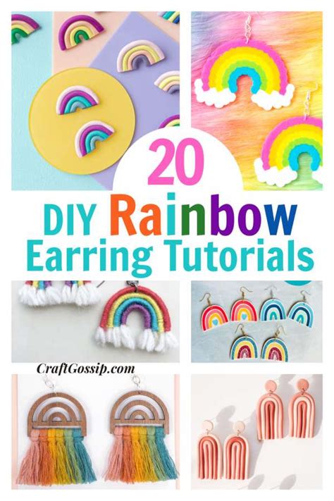 20 Diy Rainbow Earrings You Can Make At Home