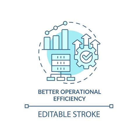 Better Operational Efficiency Turquoise Concept Icon Big Data Processing Benefit Abstract Idea