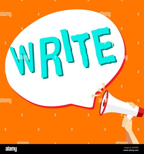 Hand Writing Sign Write Business Concept Mark Letters Words Or Symbols On Surface Typically